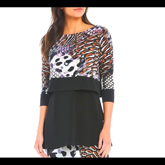 eva varro | Tops | Sale Eva Varro Same Shirt Different Print | Poshmark